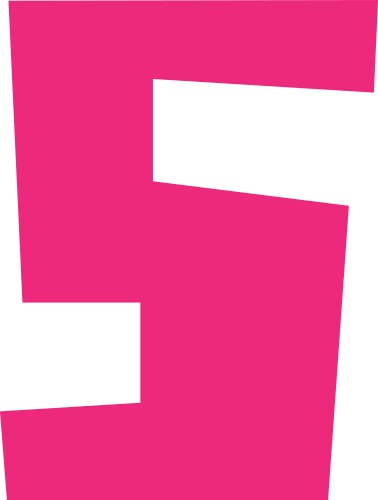 Simple font alphabet cuted from colored paper Vector Image