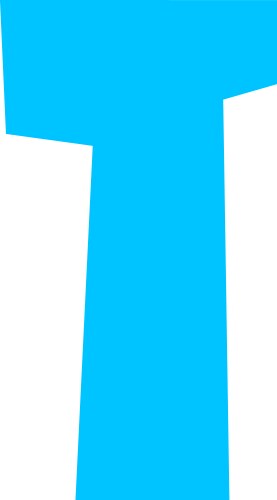 Simple font alphabet cuted from colored paper Vector Image