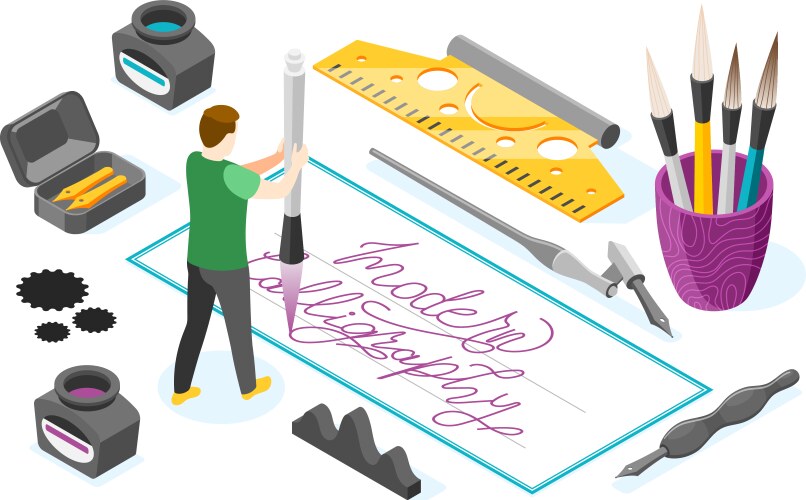 Calligraphy Alphabet Vector Images (over 170,000)