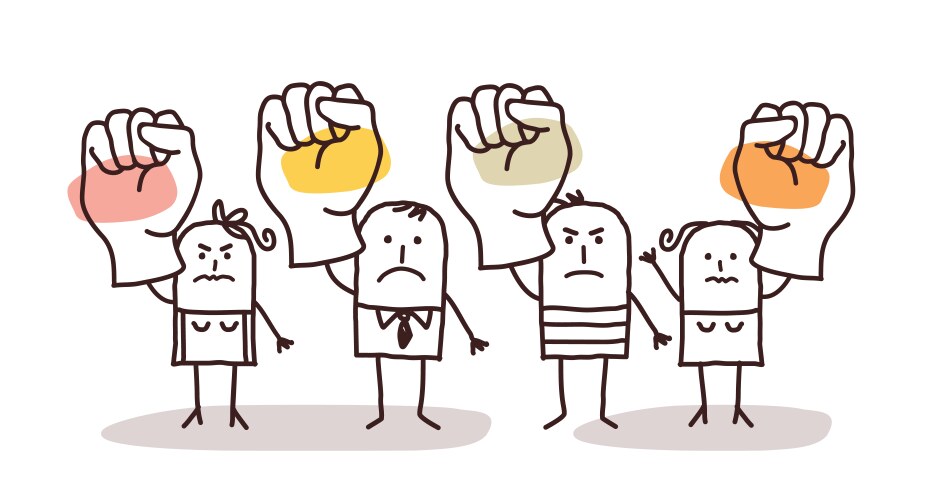 Cartoon Hand Raised Vector Images (over 9,400)