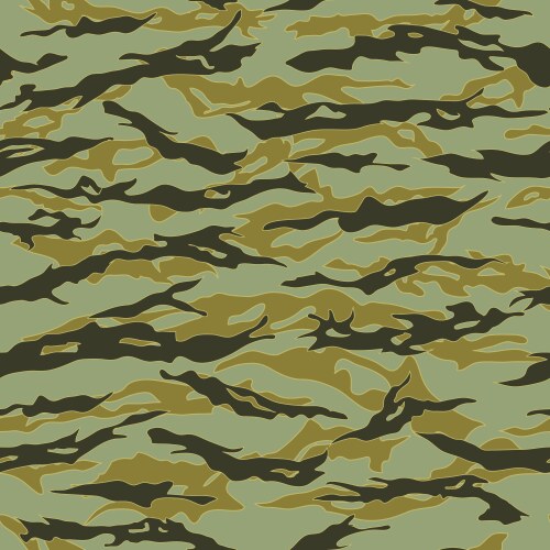 Vietnam tiger stripe camouflage seamless patterns Vector Image