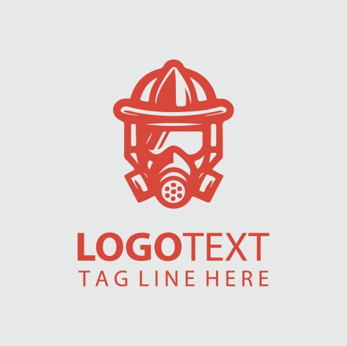 Fire helmet logo Royalty Free Vector Image - VectorStock