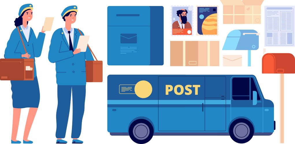 Postman Cartoon Vector Images (over 8,600)