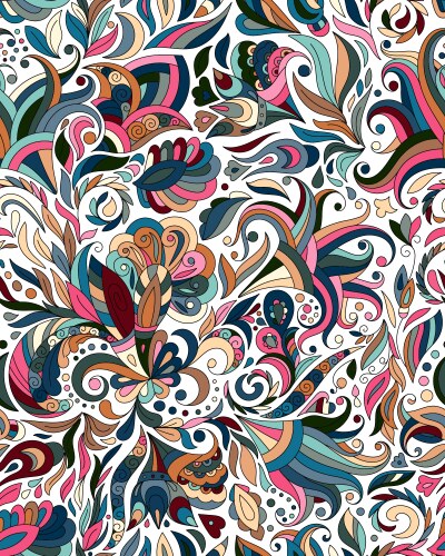 Fantasy crystals pattern Royalty Free Vector Image