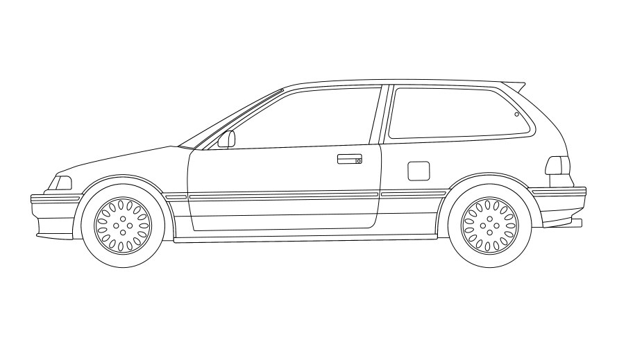 Honda Civic Vector Images (over 110)