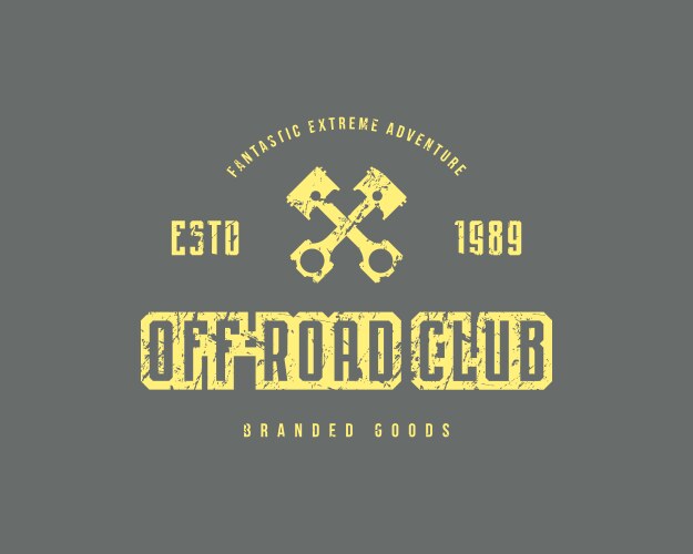 Vinyl stickers and badges for off road car Vector Image