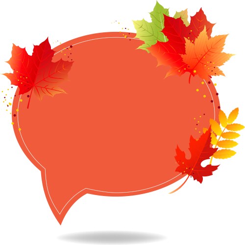 Retro colorful speech bubble with transparent Vector Image