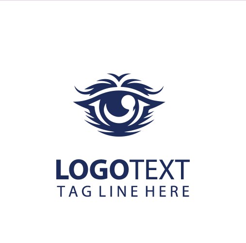 Animal eye logo Royalty Free Vector Image - VectorStock