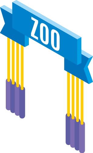 Exhibition stand gate entrance with for mock up Vector Image