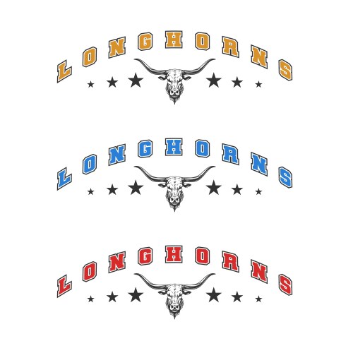 Longhorn Mascot Vector
