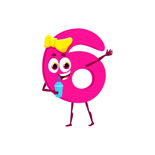 Number 6 Cartoon Vector Images (over 3,000)