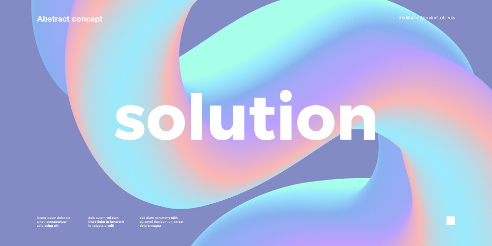 Geometric fluid shapes with liquid colors abstract