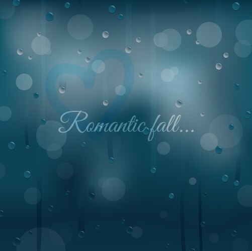 Bokeh romantic autumn background Royalty Free Vector Image