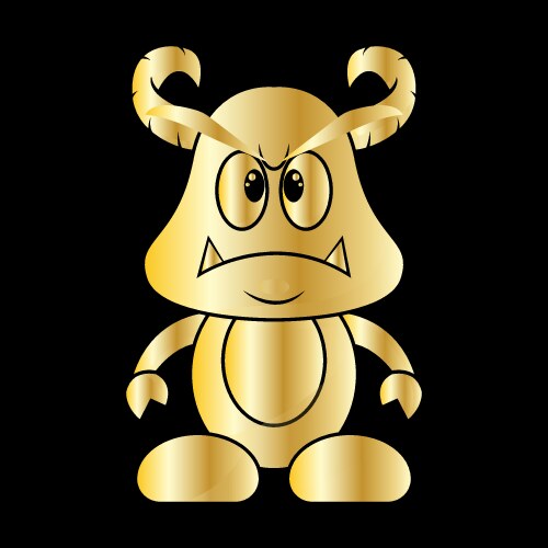 Flying fish gold Royalty Free Vector Image - VectorStock