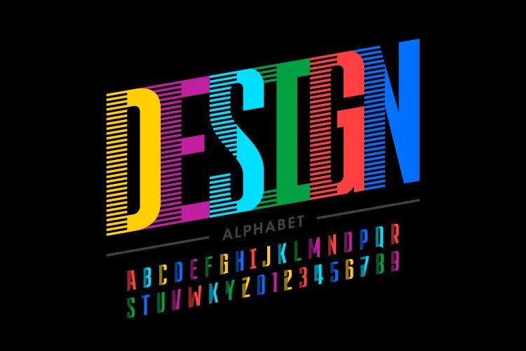 Thread font Royalty Free Vector Image - VectorStock