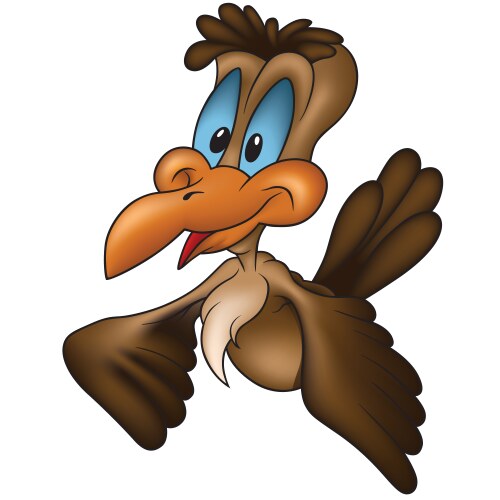 Bird cuckoo Royalty Free Vector Image - VectorStock