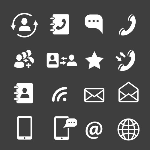 Phone Email Web Icons Vector Images (over 34,000)