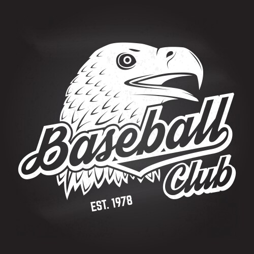 Logo for baseball sport Royalty Free Vector Image