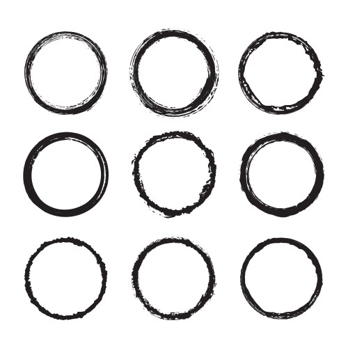 Round borders Royalty Free Vector Image - VectorStock