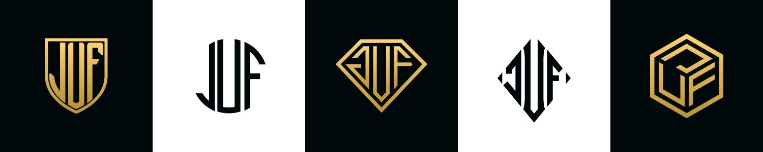 Initial letters gsd logo designs bundle Royalty Free Vector