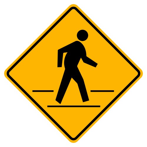 Pedestrian Walkway Sign Vector Images (over 910)