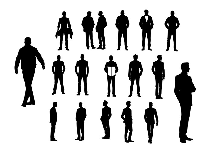 Man Standing Silhouette Vector Images (over 25,000)