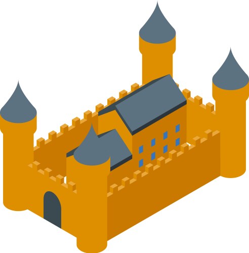 Medieval castle building featuring arched entryway