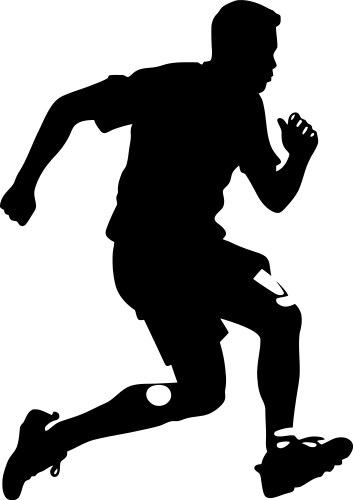 Swift stride running side view logo sprinter Vector Image