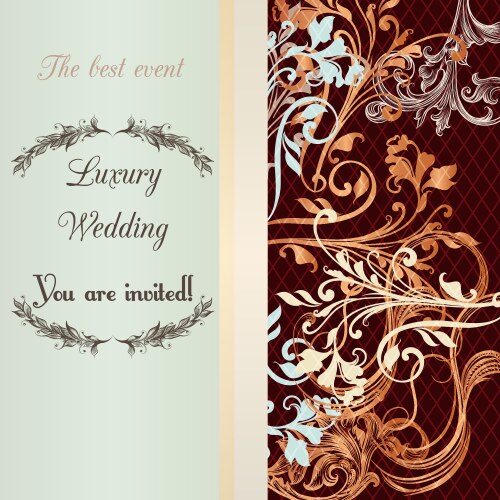 Soft pink invitation card with pearl border Vector Image