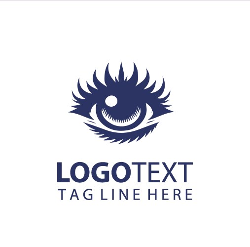 Animal eye logo Royalty Free Vector Image - VectorStock