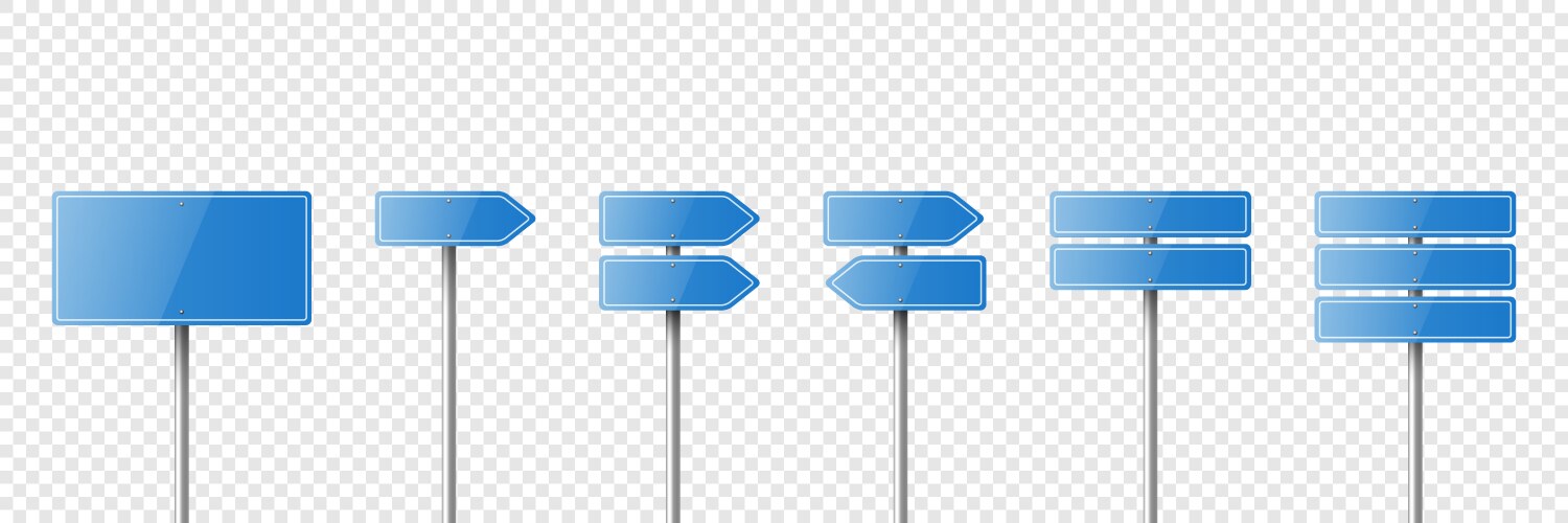 Blue warning danger stop sign frame icon Vector Image