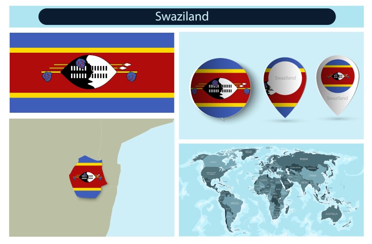 Political infographics made from maps and flags Vector Image