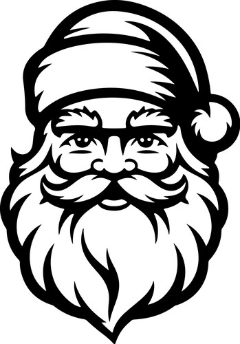 Santa clause design isolated on white background Vector Image