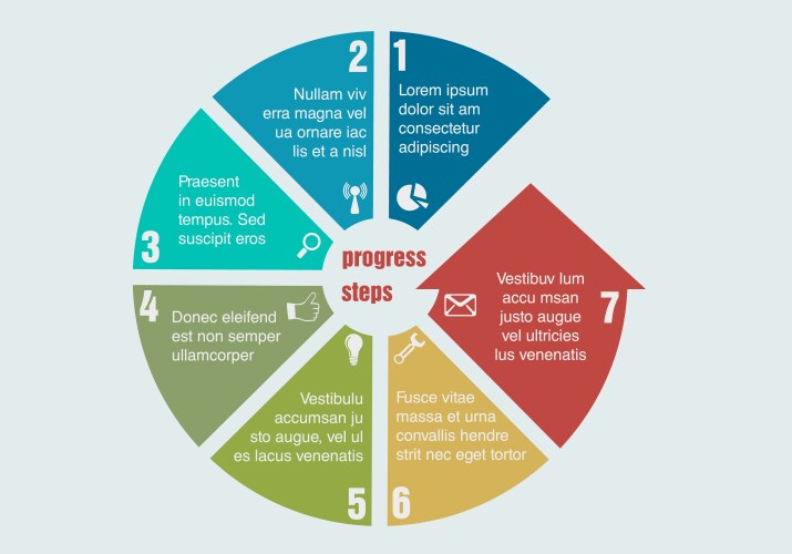 Steps progress banners Royalty Free Vector Image