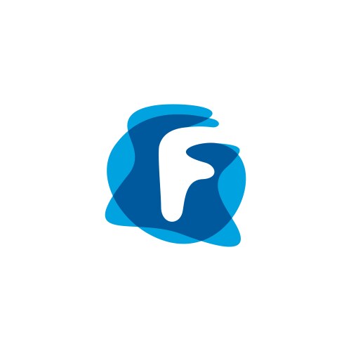Creative Blue F Letter Circle Logo Vector Images (over 630)