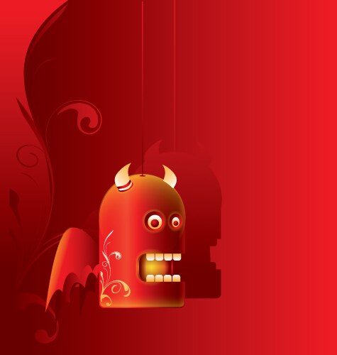 Hell flat banner Royalty Free Vector Image - VectorStock