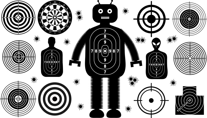 Apple Target Shooting – Royalty-Free Vector | VectorStock
