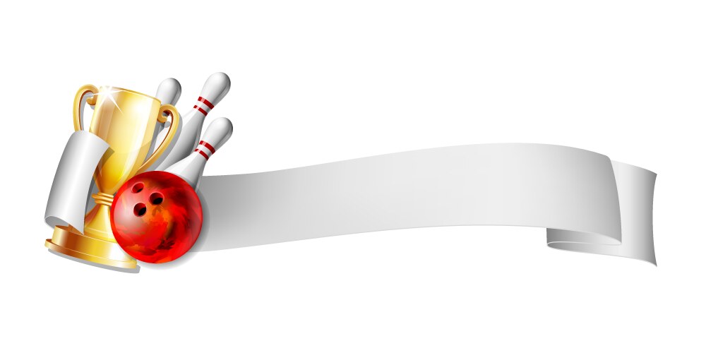 Stylish bowling Royalty Free Vector Image - VectorStock