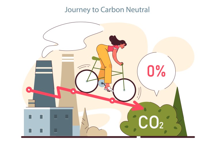 Carbon capture pollution control environment Vector Image