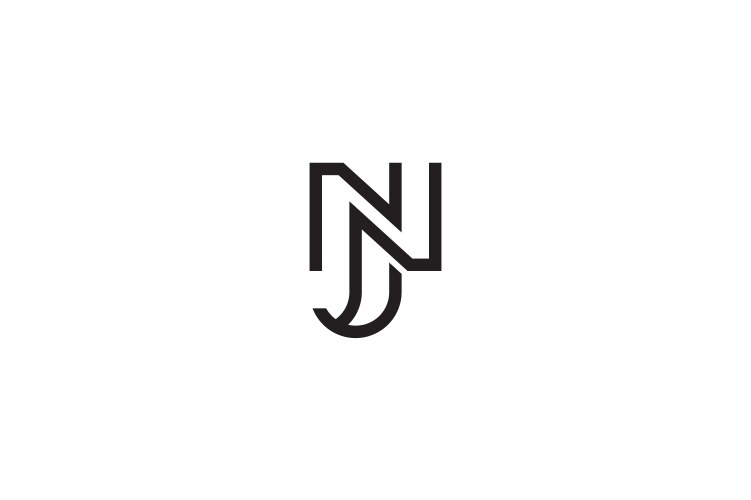Nj logo Vector Images & Graphics for Commercial Use | VectorStock