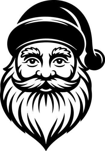 Santa clause design isolated on white background Vector Image