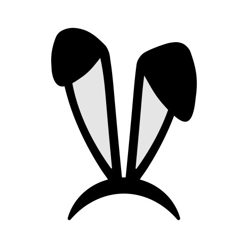Bunny Ears Silhouette Vector Images (over 4,800)