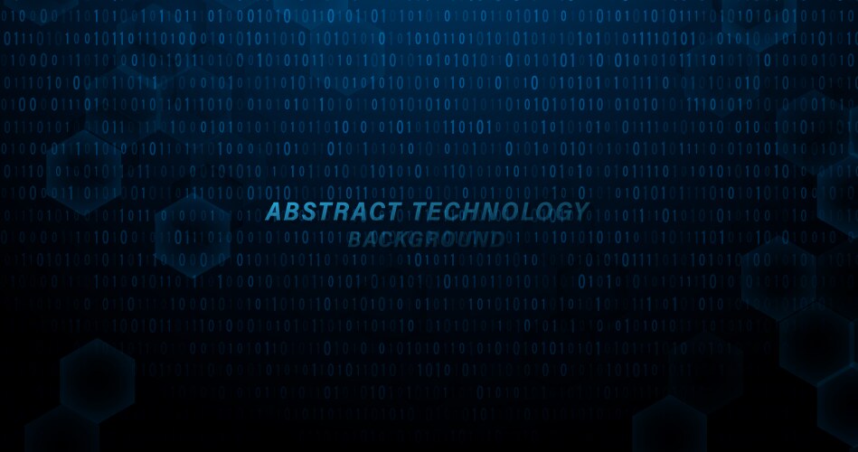Blue binary computer code background Royalty Free Vector