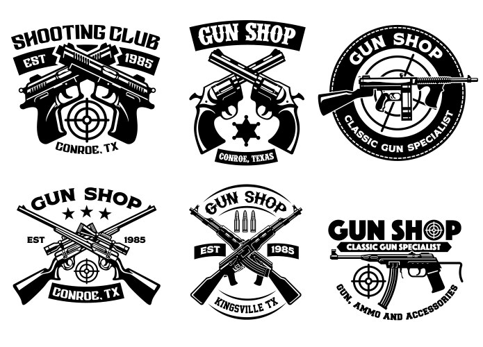 Gun Club Logos Shooting Vector Images (over 1,000)