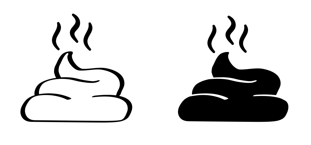 Stepping on shit foot into dog poop Royalty Free Vector