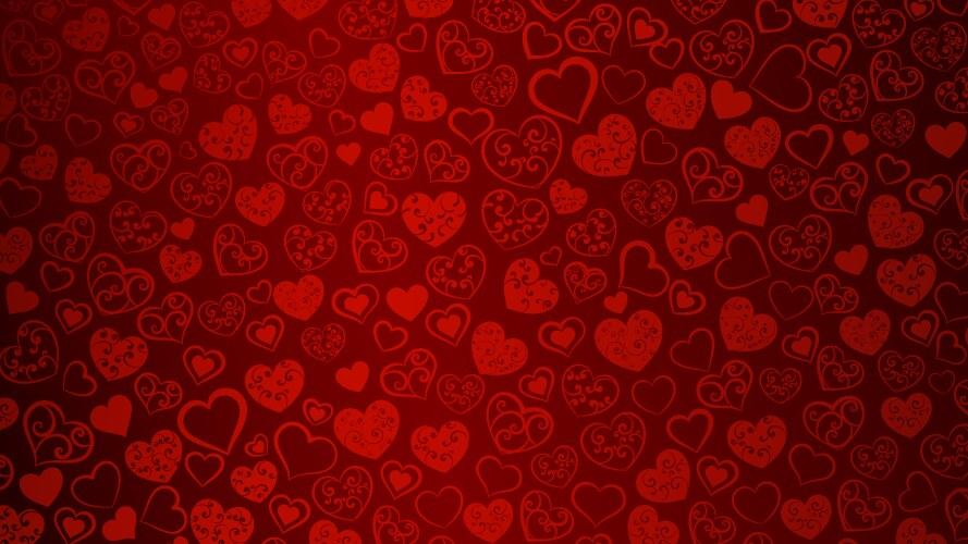 Abstract background with big gold heart Royalty Free Vector