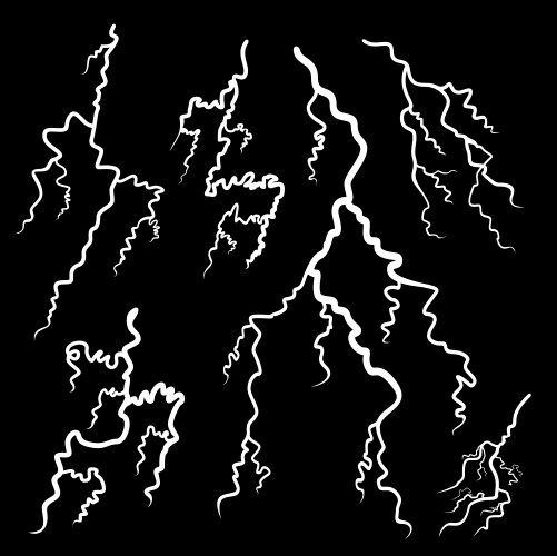 A lightning stroke Royalty Free Vector Image - VectorStock