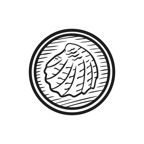 Shell logo icon design template Royalty Free Vector Image