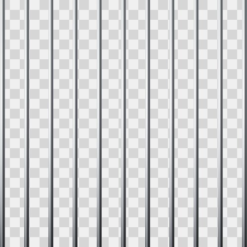 Jail prison metal cage isolated cell grid steel Vector Image