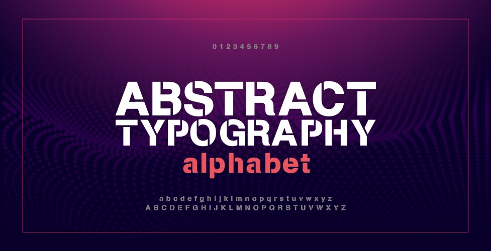 Abstract font Royalty Free Vector Image - VectorStock
